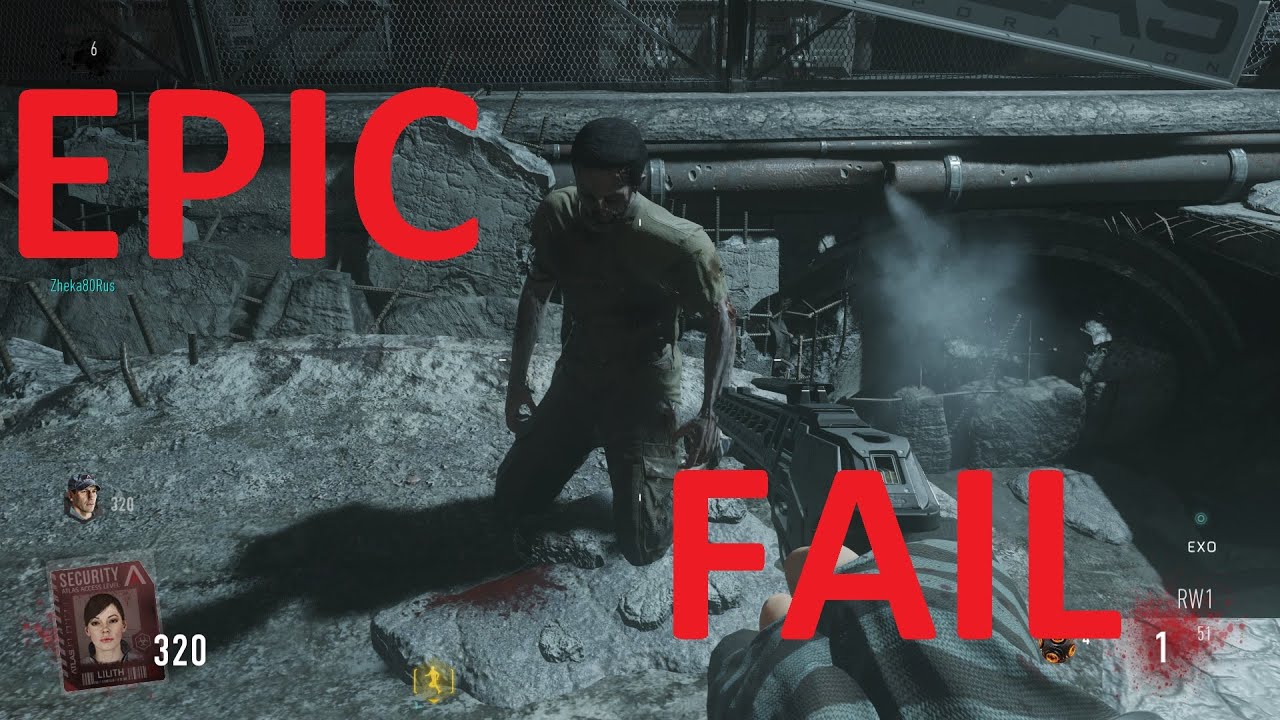 CoD AW Exo Zombies Epic Fail - YouTube