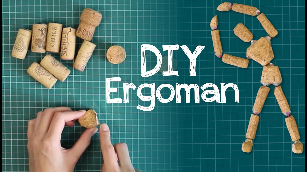 🦋 Ergoman made out of corks - Ergoman hecho de corchos - YouTube