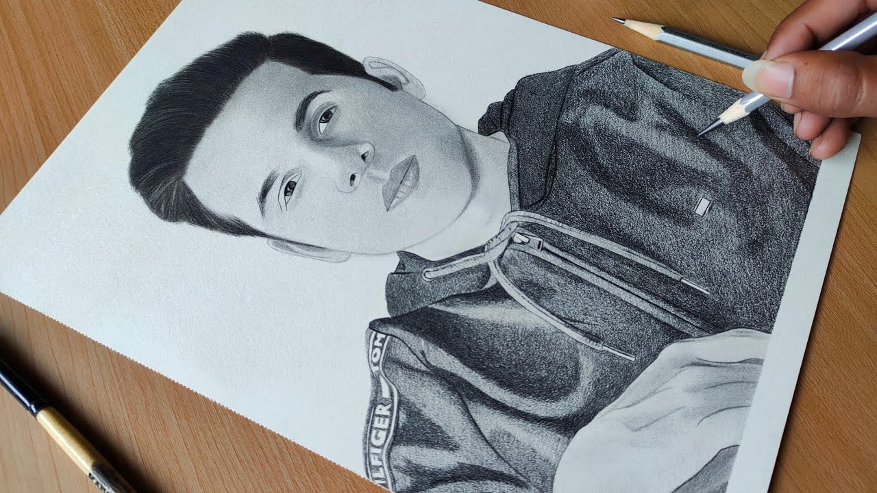 Anuv Jain Timelapse Drawing By Sachin Mandal - YouTube