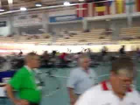 Keirin crash, European Omnium Championships 2006, Copenhagen - YouTube