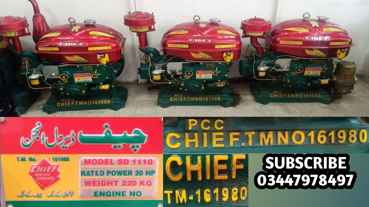 Diesel engine chief 25hp||Orignal chief engine ||Chief 137091||chief ...