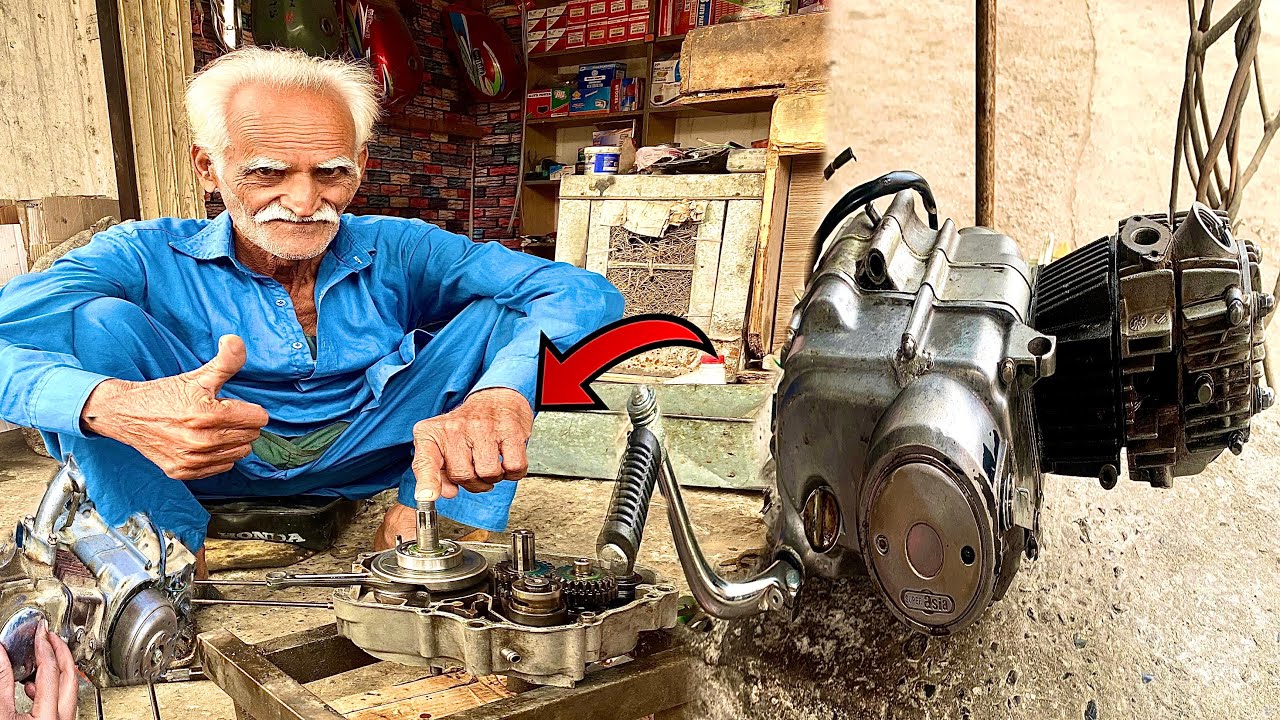 Old Man Expert mechanic Bike engine complete repair || Bike engine ...