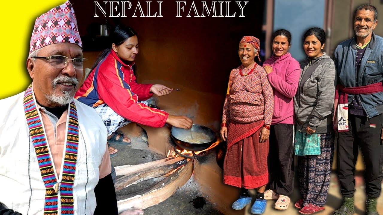 24 hours with Nepalese Family 😍| Dad turns into a Nepali 😜| - YouTube