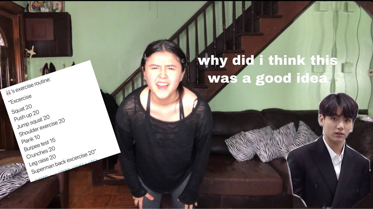 TRYING JUNGKOOKS WORKOUT - YouTube