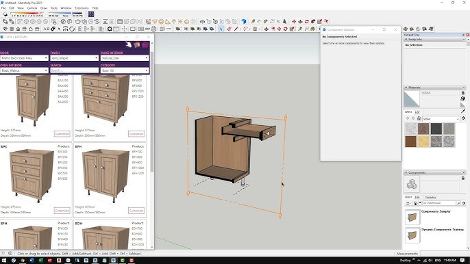 Sketchup Kitchen Design Dynamic Components Cabinets | Cabinets Matttroy