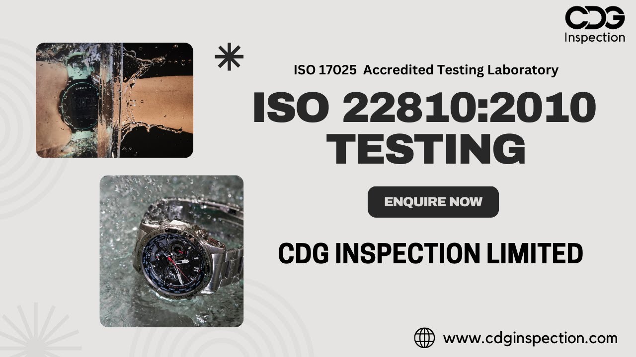ISO 22810:2010 Testing | CDG Inspection Limited | Comprehensive Water ...