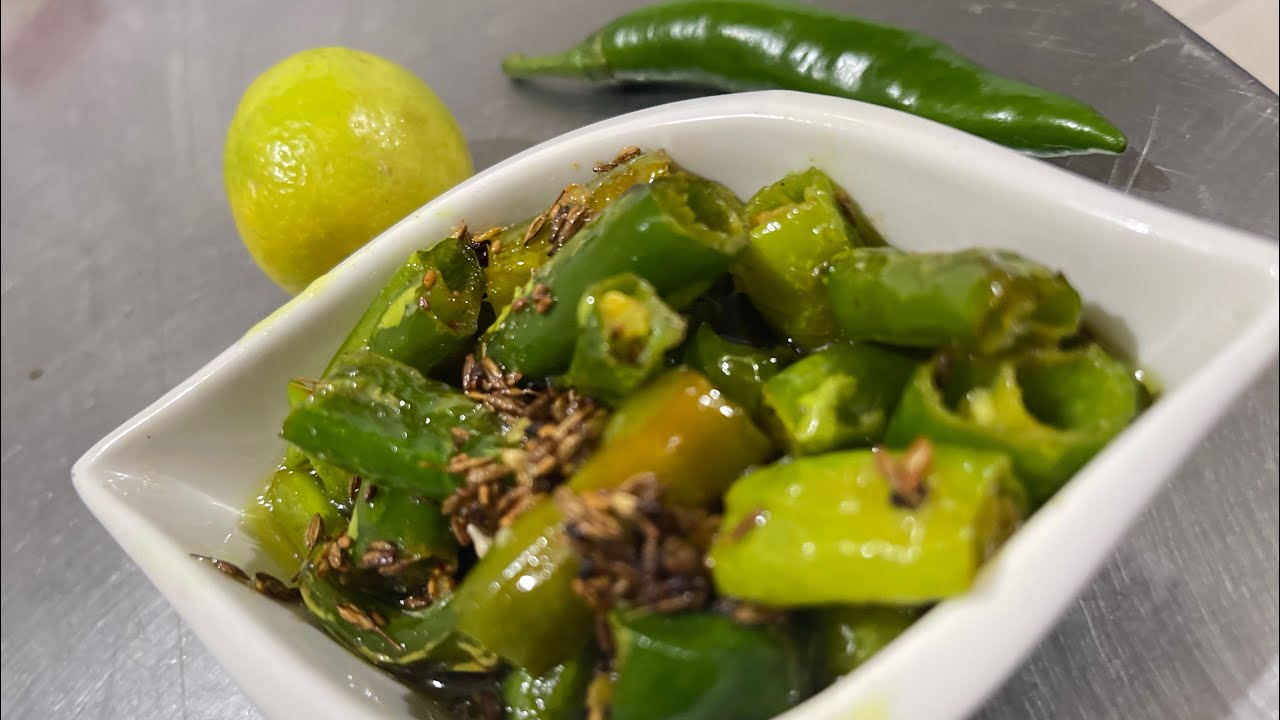 Achari Mirch Recipe spicy green pepper Recipe Mirch Masala - YouTube