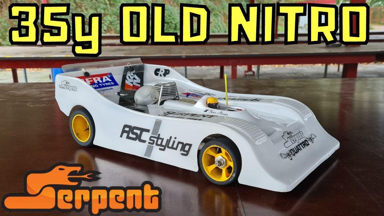 Running a VINTAGE Nitro Serpent Quattro 4WD - YouTube