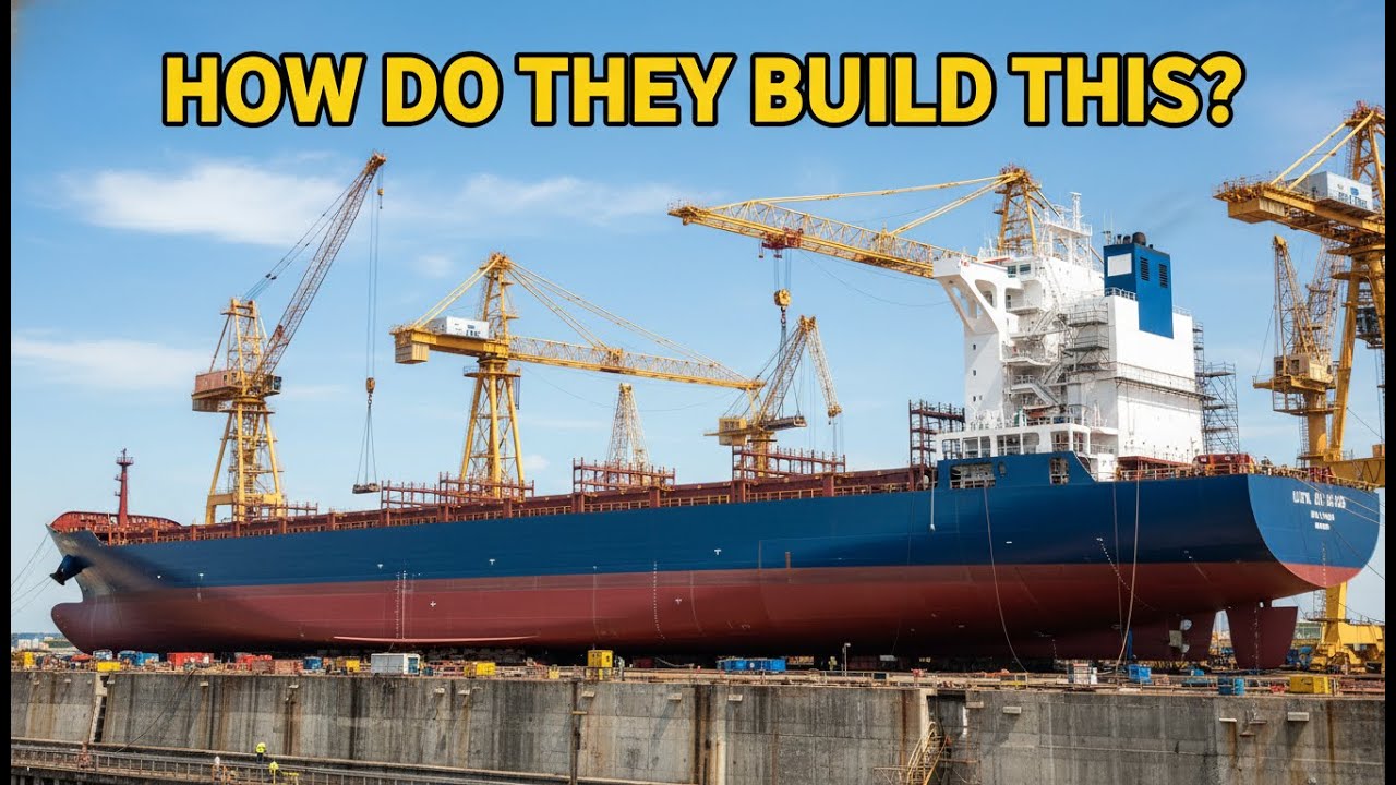 Building the World's Largest Container Ship A $180M Engineering Miracle ...