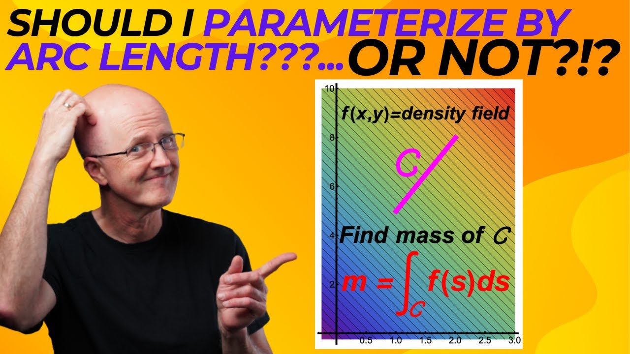 Scalar Line Integral Meaning and Example (Parameterize by Arc Length and Simple Parametrization ...