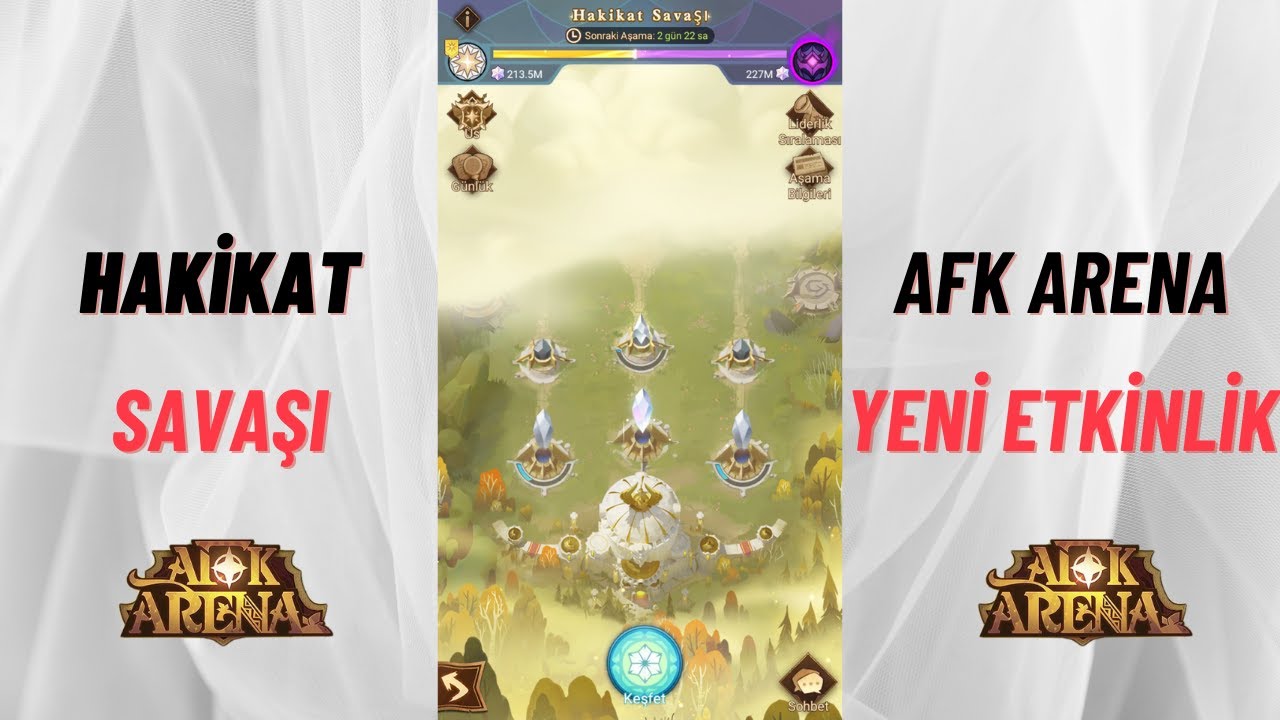 HAKİKAT SAVAŞI - AFK Arena Türkçe Yeni Etkinlik Rehberi - YouTube