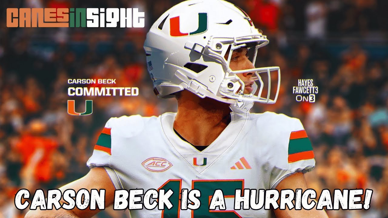 Carson Beck signs with Miami - YouTube