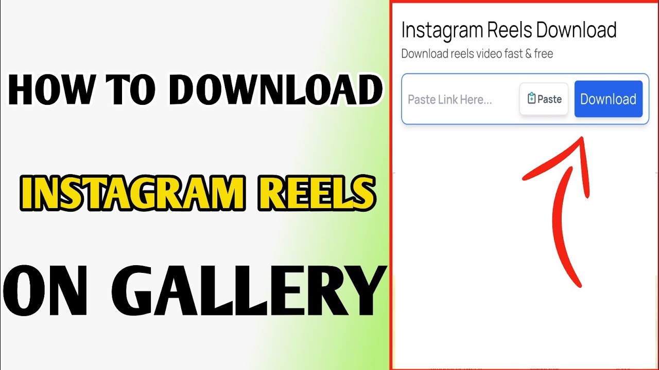 How To Download Instagram Reels In Gallery // Instagram Reels Download ...