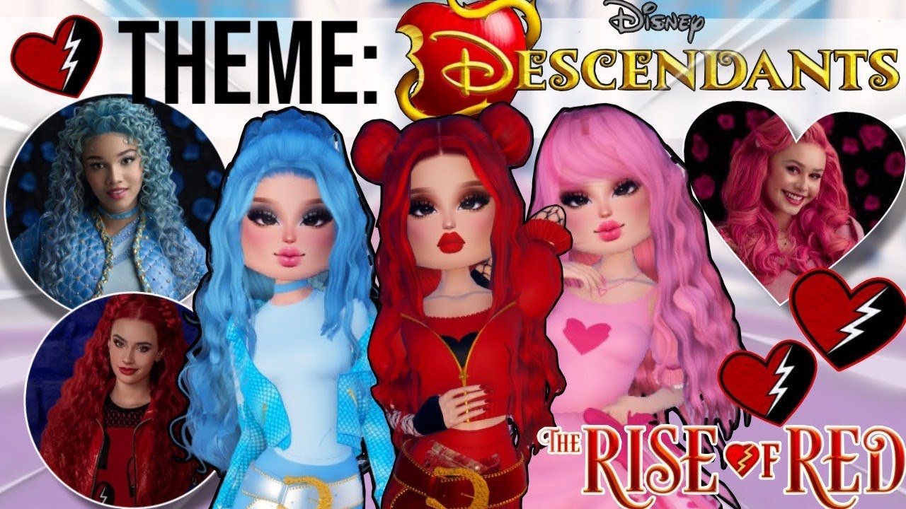 BUYING DISNEY DESCENDANTS THEMES IN DRESS TO IMPRESS | Roblox Dress To ...