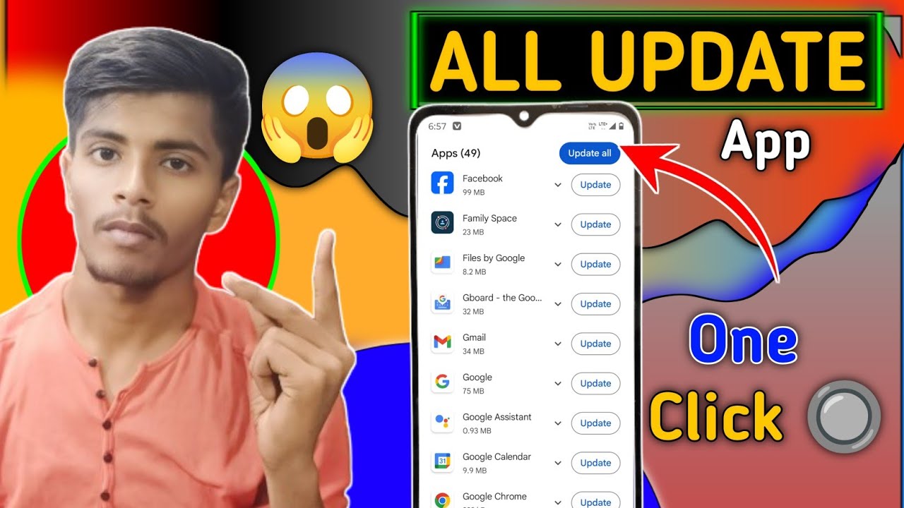 How To Update All App In One Click 😱 | App Update - YouTube