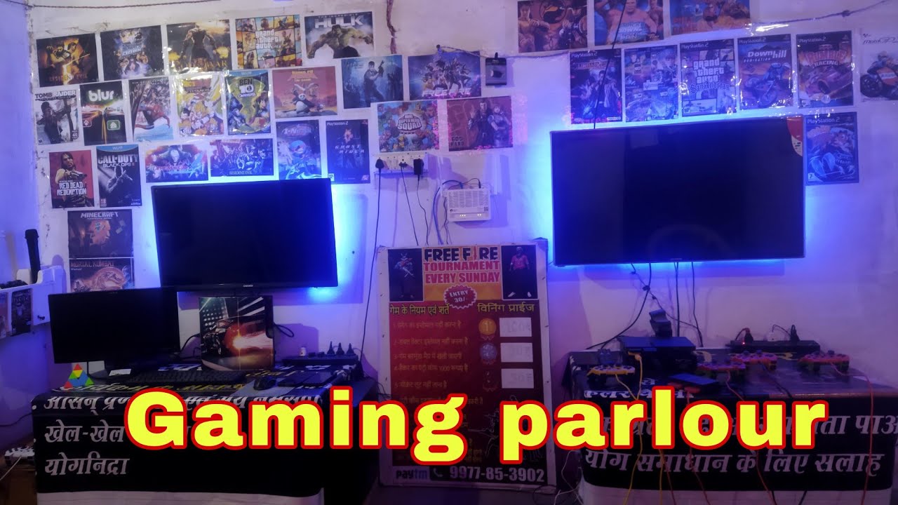 My gaming parlour and gaming setup - YouTube