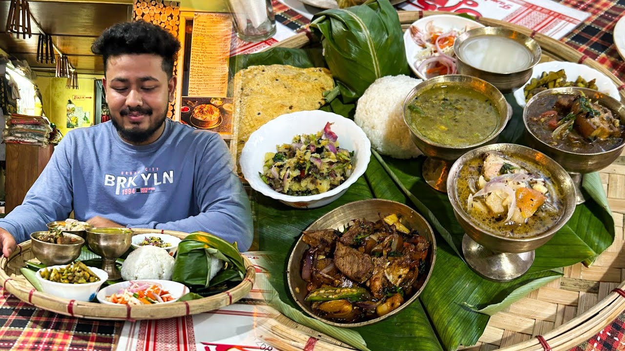 One Of The Biggest Traditional Thali Of Assam || অসমৰ চিংফৌ সকলৰ ...