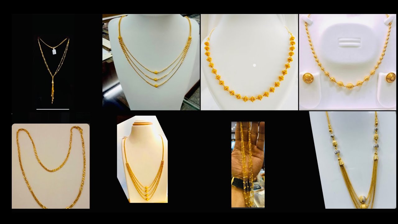 Latest daily use 22 ct Gold chains with weight and price/gold chain and ...