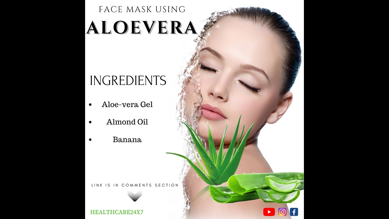 how to make Face Mask at home using Aloe Vera & Almond Oil # ...