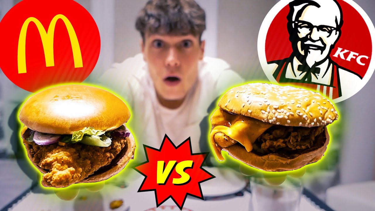 MCDONALDS VS KFC ! TEST NOWOŚCI ZNANYCH FAST FOODÓW ! - YouTube