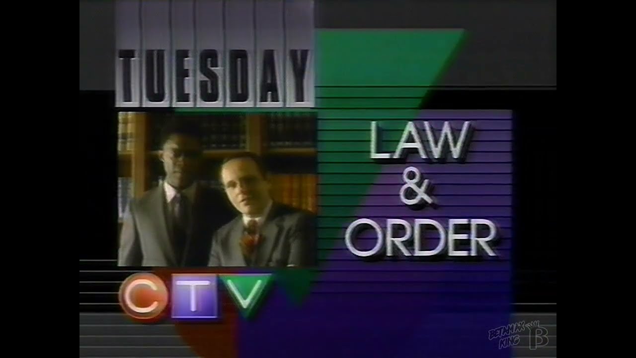 CTV - Law & Order Promo Card 1991 - YouTube