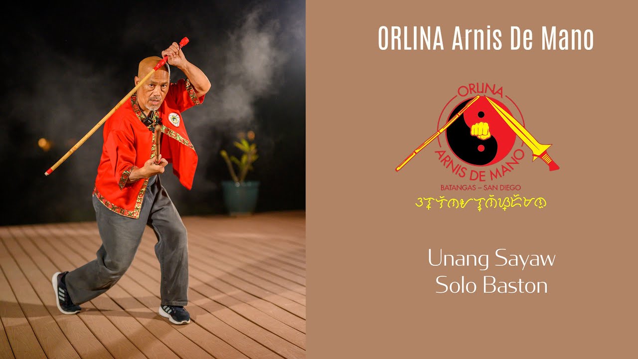 Orlina Arnis De Mano - Unang Sayaw (Solo Baston) - YouTube
