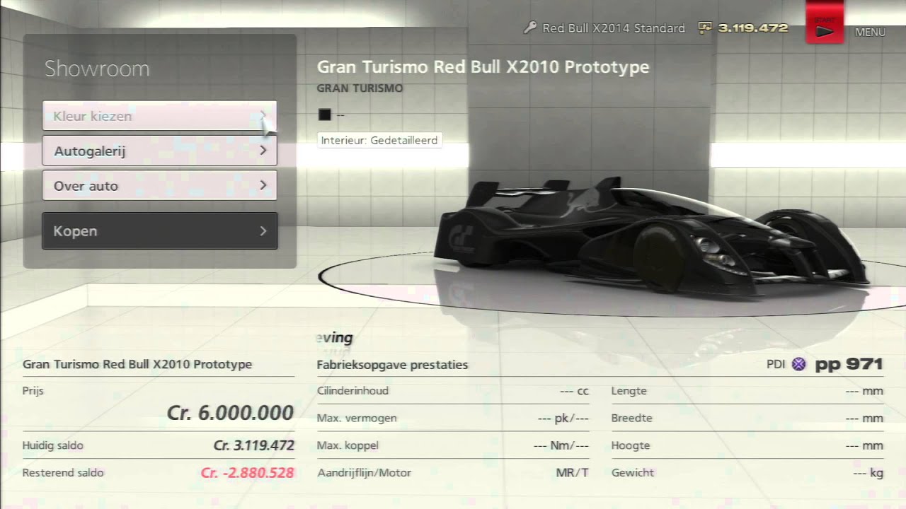 Gran Turismo Red Bull X2010 Prototype - YouTube