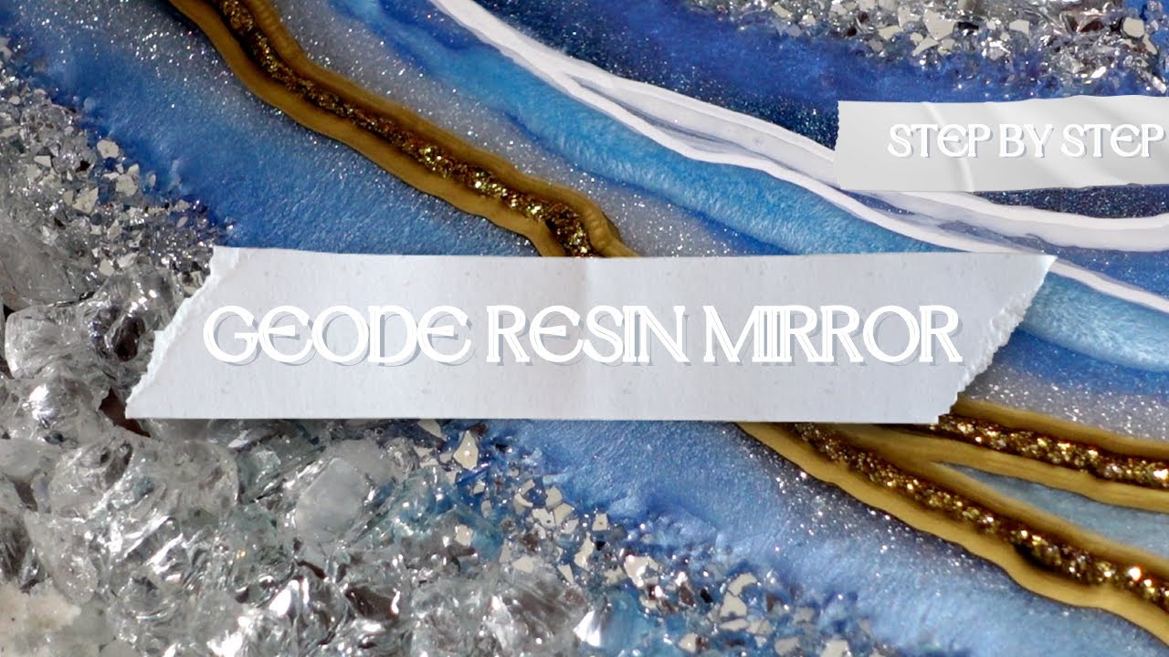 Azure | White Quartz | Citrine | Blue Topaz | Epoxy Resin Mirror - YouTube