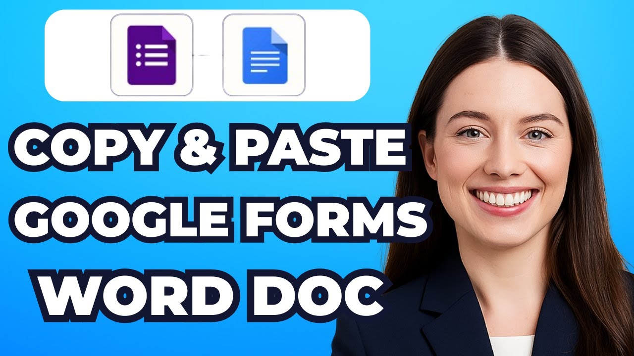 How to Copy and Paste Charts from Google Forms To Word Doc - YouTube