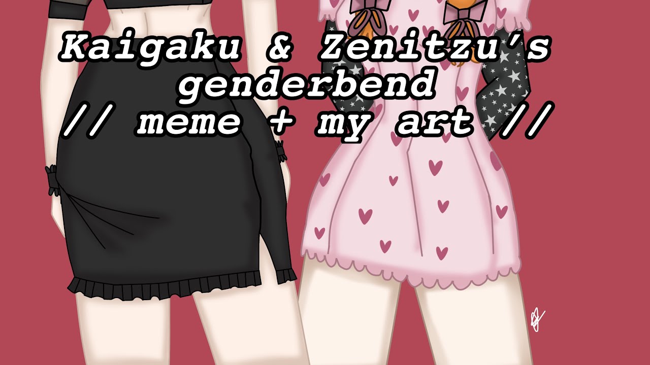 Kaigaku & Zenitzu’s genderbend // meme + my art // - YouTube