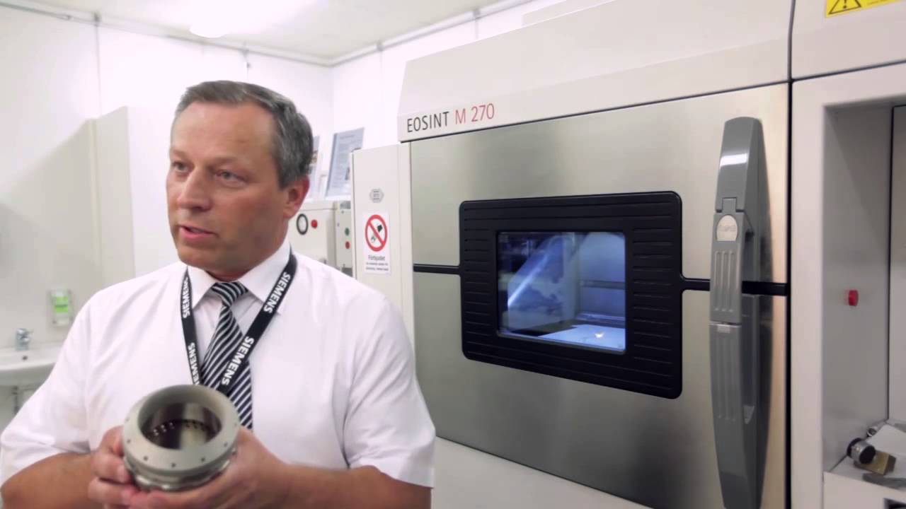 Siemens Gas Turbine Burner Repair with EOS Additive Manufacturing - YouTube