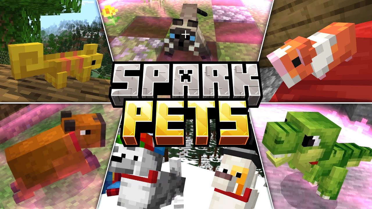 O MELHOR ADDON DE ANIMAIS/PETS PARA MINECRAFT PE 1.20 - Spark Pets ...