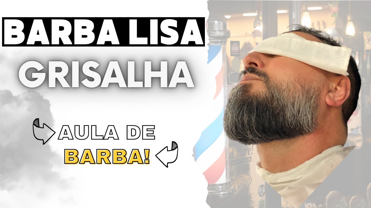 COMO FAZER BARBA LISA GRISALHA😱 com barboterapia! 🙅🏽‍♂️ - YouTube