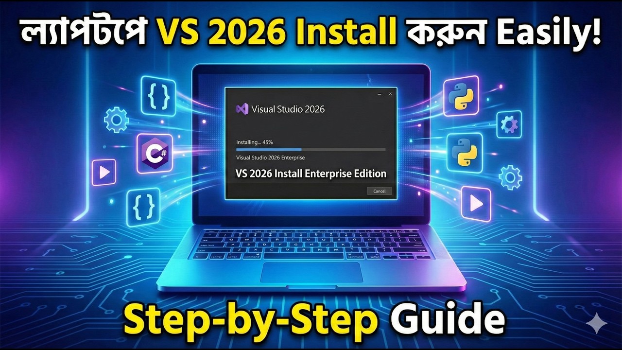Visual Studio 2026 Install করুন Easily | Step-by-Step Tutorial & Tips ...