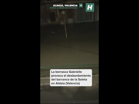 La borrasca Gabrielle colapsa un barranco en Valencia y deja más de 200 litros por metro cuadrado