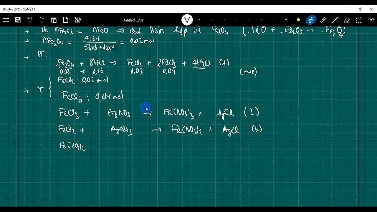 Thi vào 10 chuyên hoá Bình Thuận | Cho 4,64 gam hỗn hợp X gồm Fe2O3, Fe3O4 và FeO (biết Fe2O3 và ...