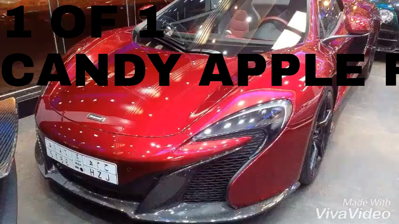 Candy Apple Red McLaren 650s spider 1of 1 - YouTube