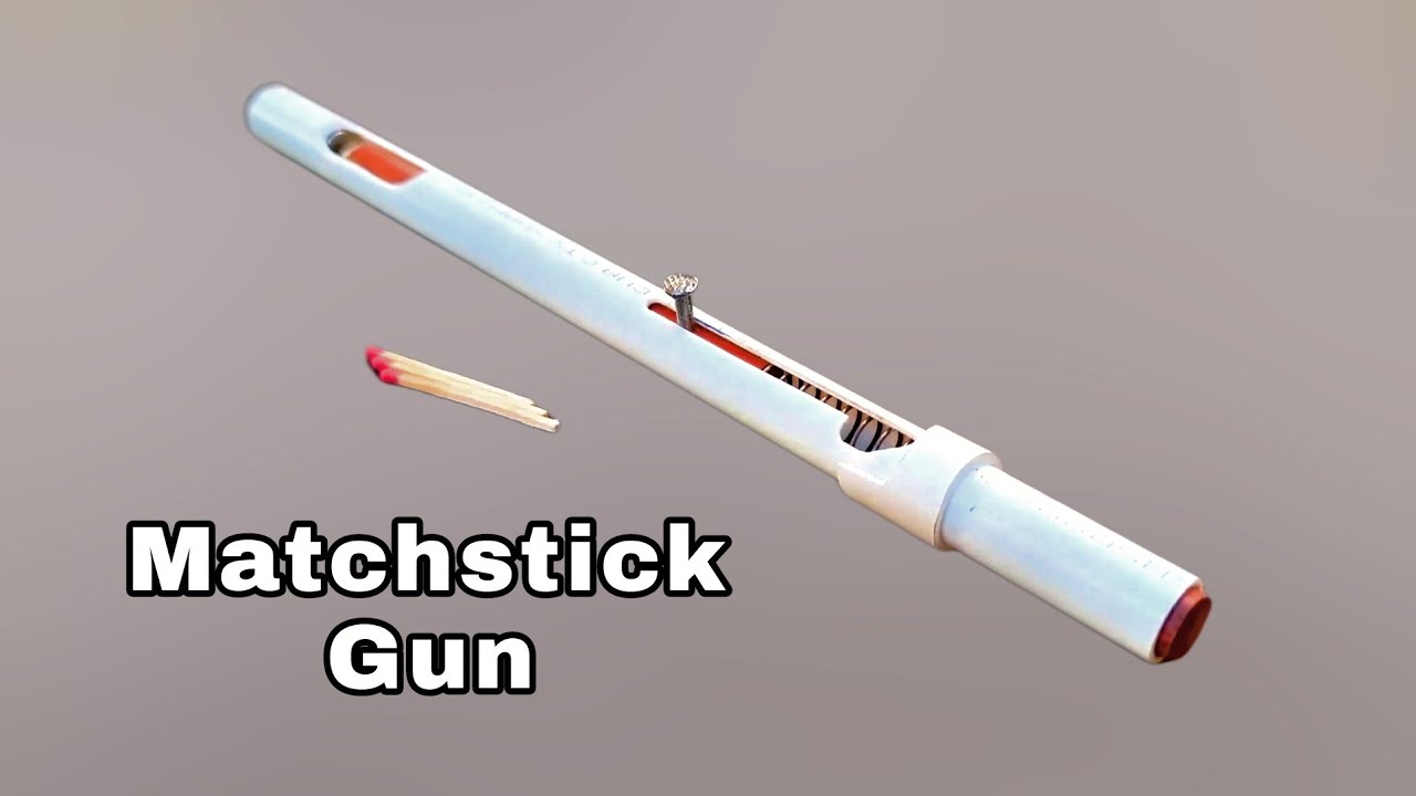 Make a powerful matchstick gun || Diwali special || DIY slingshot ...