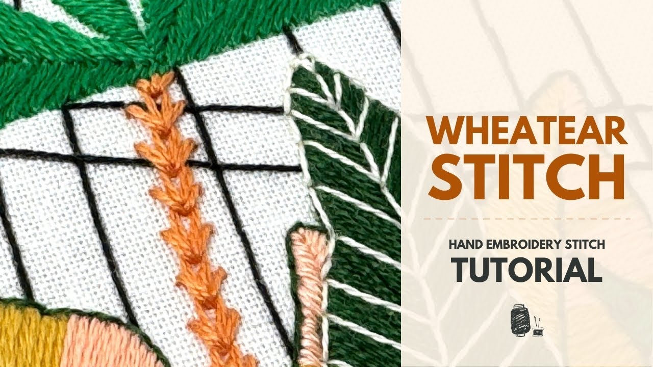 Wheatear Stitch - Hand Embroidery Stitch Tutorial - YouTube