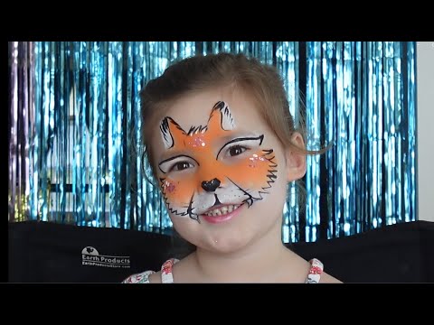 How to face paint Fox - face painting for beginners - step by step - cute and popular design ...