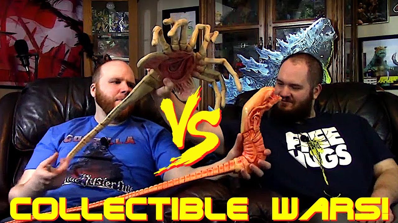 NECA Alien Lifesize 1/1 Facehugger VS Halcyon Aliens ChestBurster Model ...