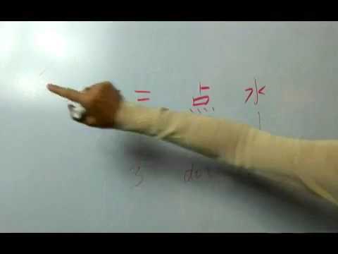 How to Write "Shui" in Chinese Characters - YouTube