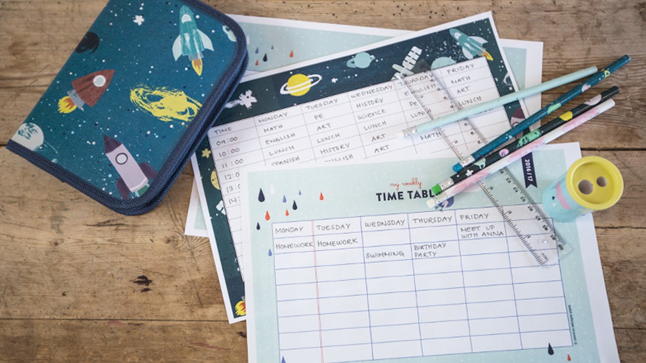 DIY: Printable timetable by Søstrene Grene - YouTube