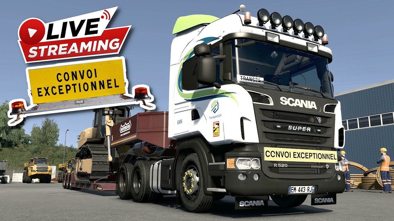 [ ETS 2 1.53 BÊTA ] 🔹CONVOI EXCEPTIONNEL CHEZ TPS24🔹 - YouTube