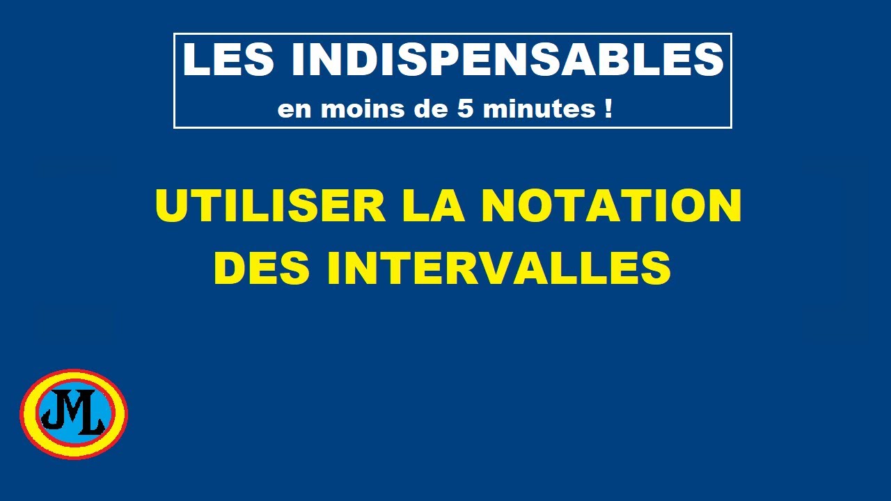 Utiliser la notation des intervalles en classe de seconde. - YouTube