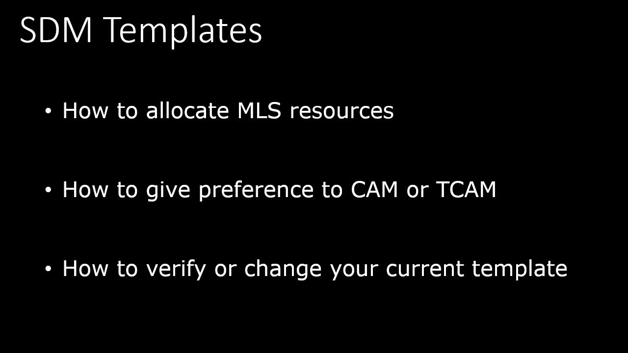 Cisco CCNP SWITCH: SDM Templates - YouTube