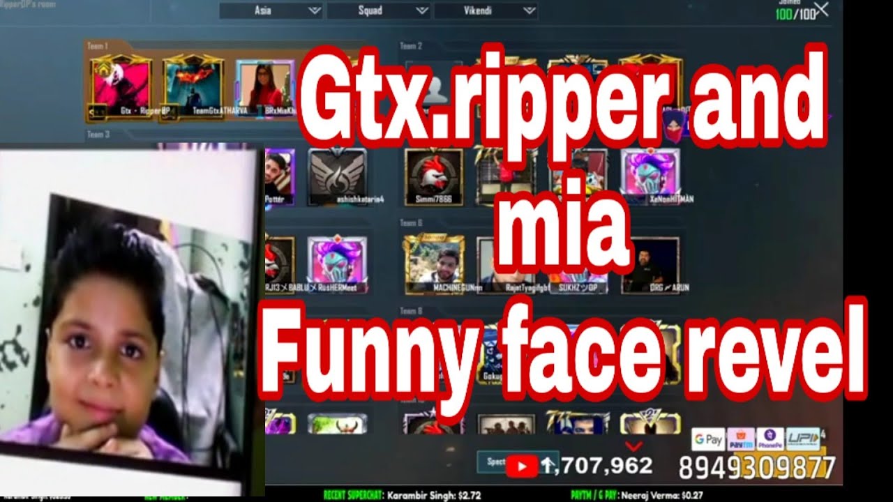 Gtx.ripper and MIA face reveal👌🏻😂 || @gtxpreet - YouTube