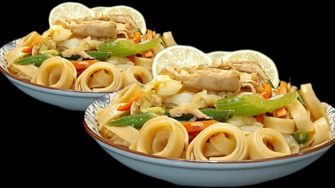 Pancit Using Pasta Noodles - YouTube