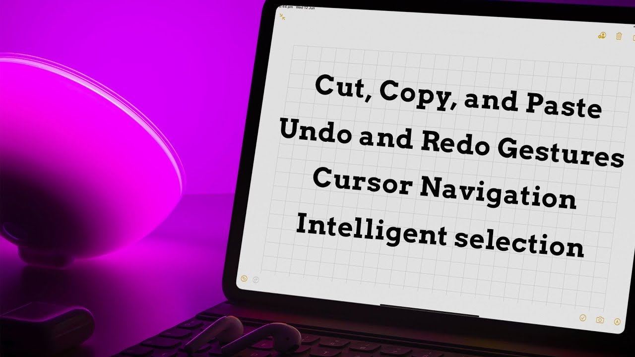 iPadOS 13 - New Text Formatting Gestures in iPad Pro - YouTube