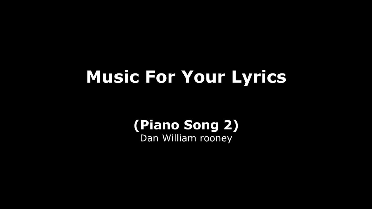 Songwriters Backing Track (Piano Song 2) - YouTube